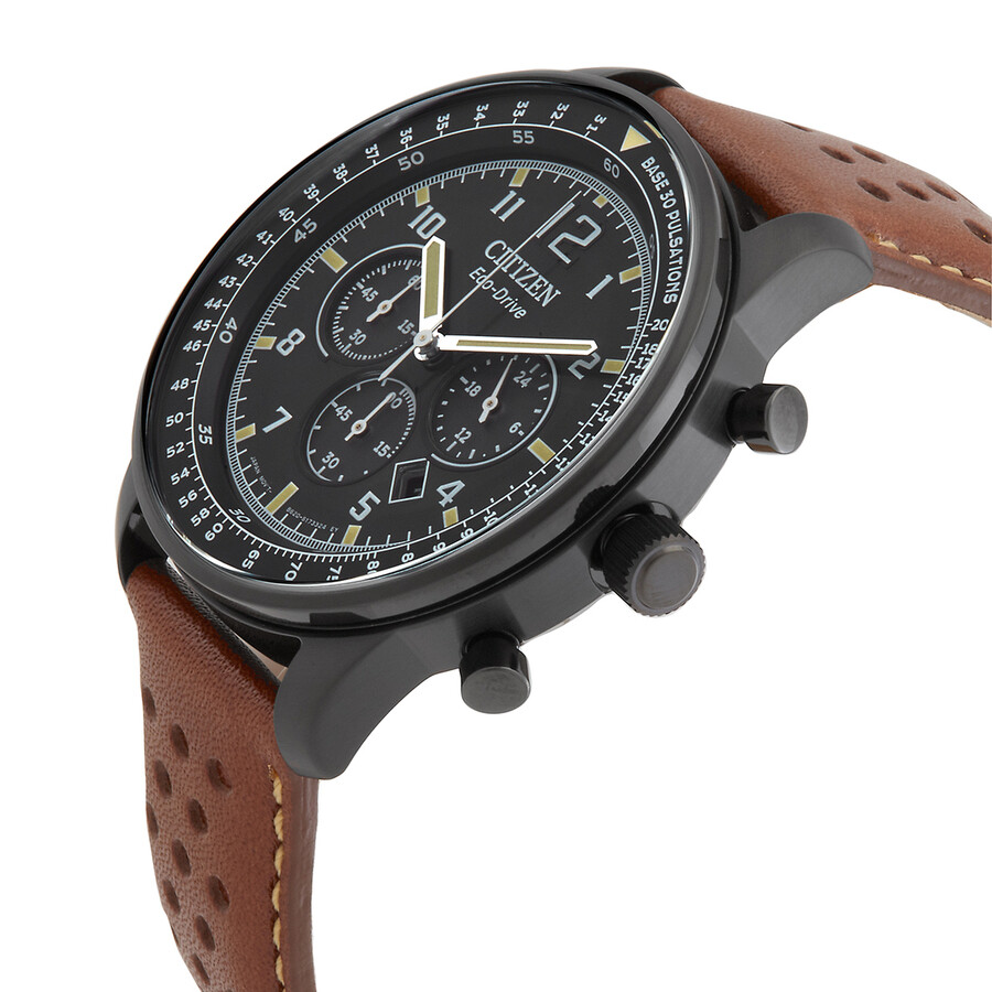 Citizen Chronograph Eco-Drive Black Dial Men's Watch CA4505-12E ...