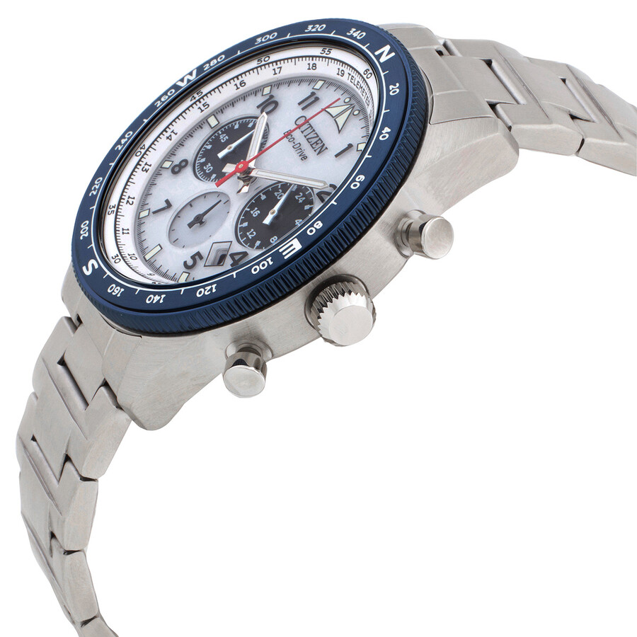 Citizen Chronograph Eco-Drive White Dial Men's Watch CA4554-84H ...