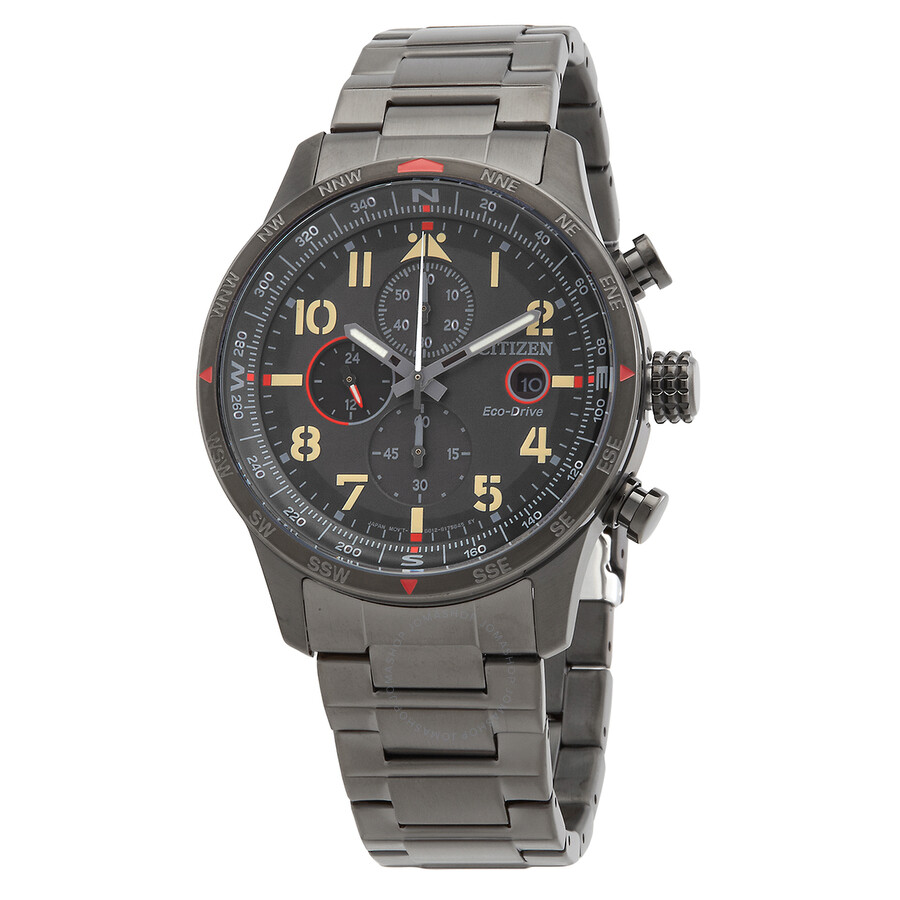 Citizen Chronograph Grey Dial Men's Watch CA0797-84E 4974374311627 ...