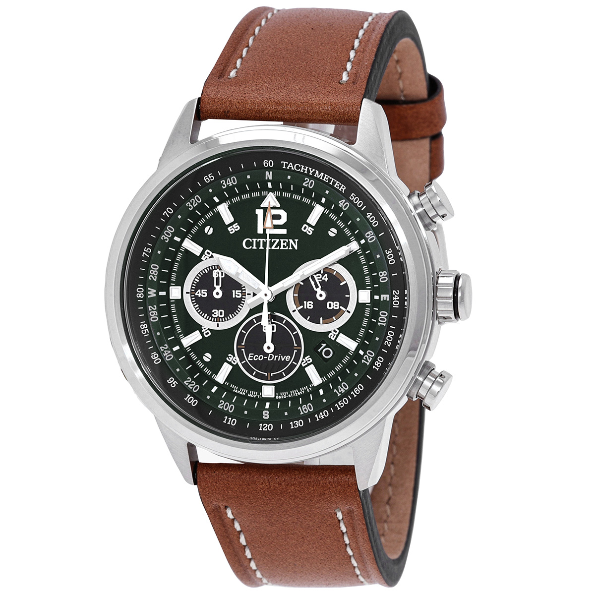 Citizen Chronograph Quartz Green Dial Men's Watch CA4470-15X ...