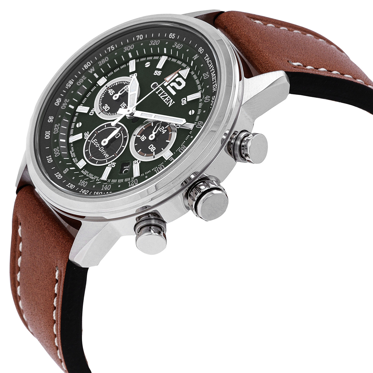 Citizen Chronograph Quartz Green Dial Men's Watch CA4470-15X ...