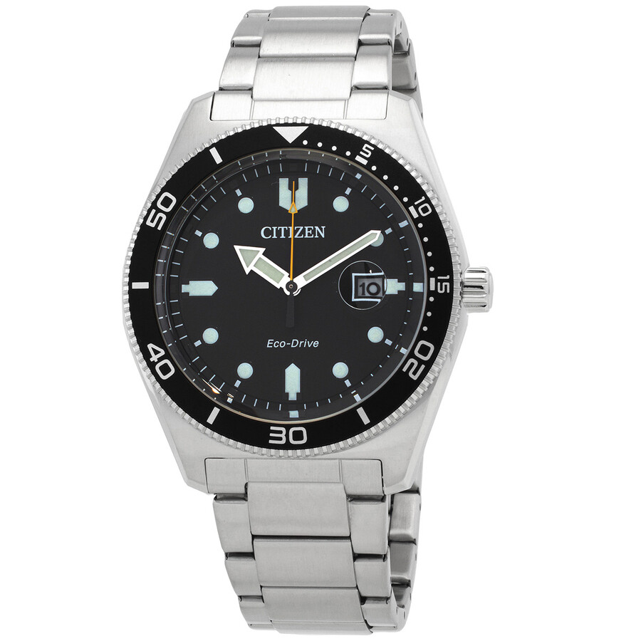 Citizen Eco-Drive Black Dial Men's Watch AW1760-81E 4974374333964 ...