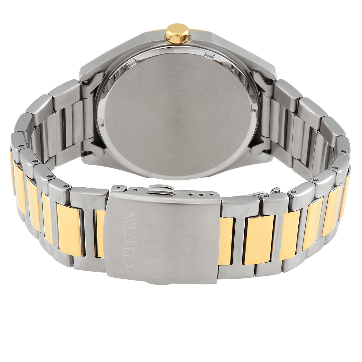 Citizen Eco-Drive Black Dial Two-Tone Men's Watch BM7604-80E ...