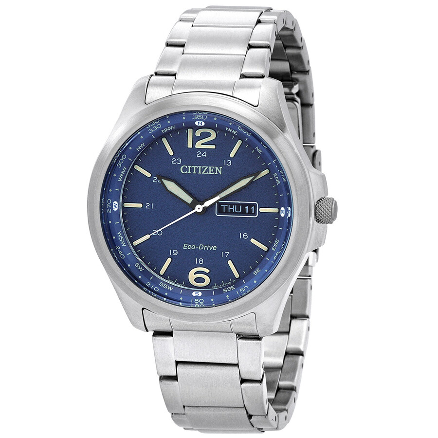 Citizen Eco-Drive Blue Dial Men's Watch AW0110-82L 4974374311351 - Watches - Jomashop