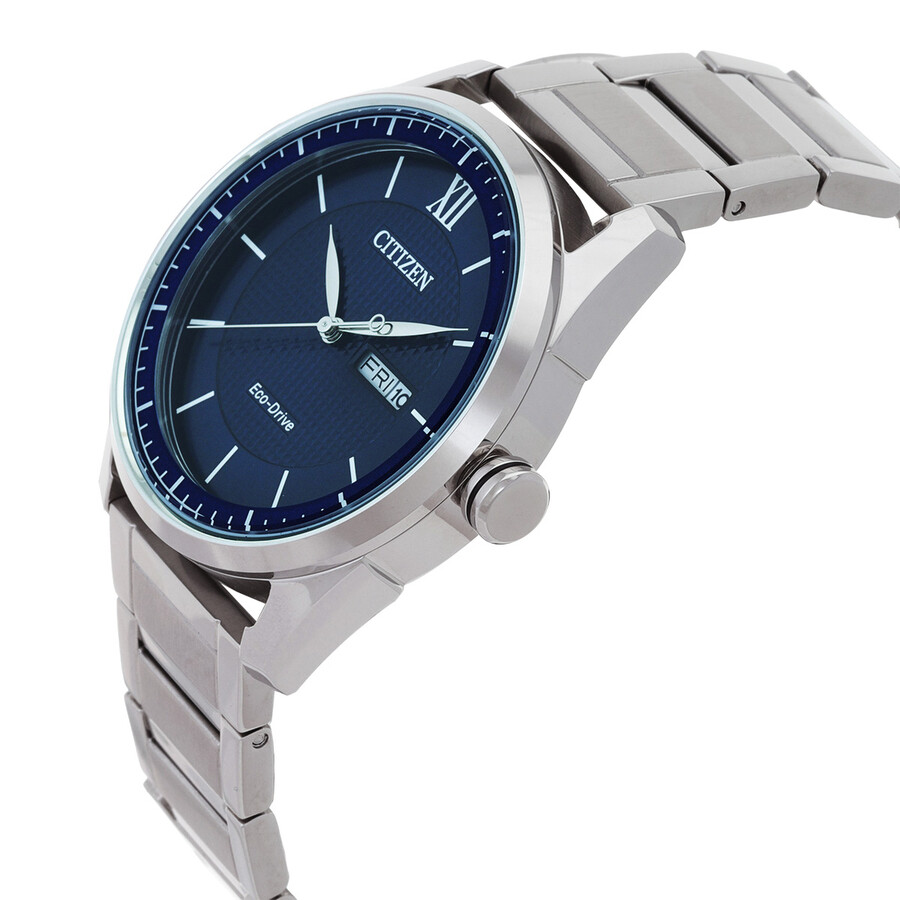 Citizen Eco-Drive Blue Dial Stainless Steel Men's Watch AW0081-89L 4974374301055 - Watches ...