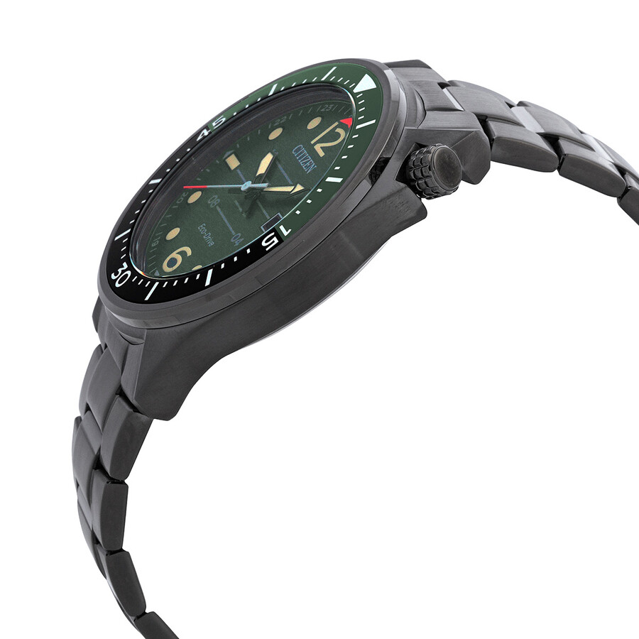 Citizen Eco-Drive Green Dial Men's Watch AW1717-81X 4974374334077 ...