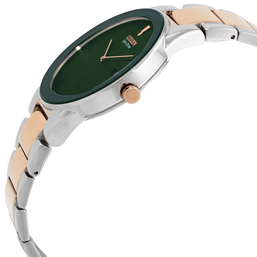 Citizen Eco-Drive Green Dial Two-Tone Men's Watch AU1064-85X - Watches ...