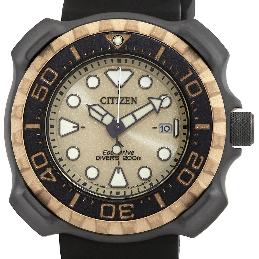 Citizen Eco-Drive Promaster Marine Gold Dial Men's Watch BN0226-10P ...