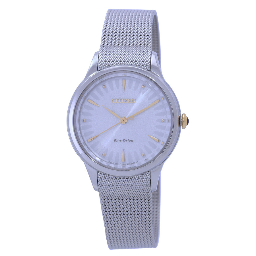 Citizen L Series Eco-Drive Silver Dial Ladies Watch EM0814-83A 4974374337276 - Watches, L Series ...