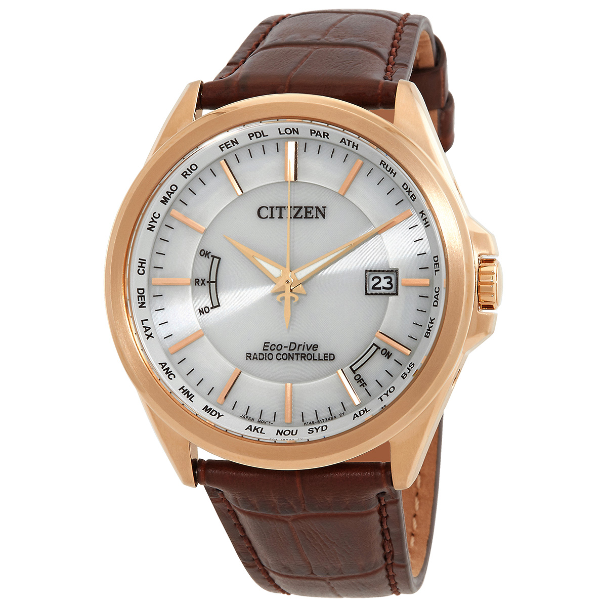 Citizen Perpetual World Time White Dial Men's Watch CB0253-19A ...