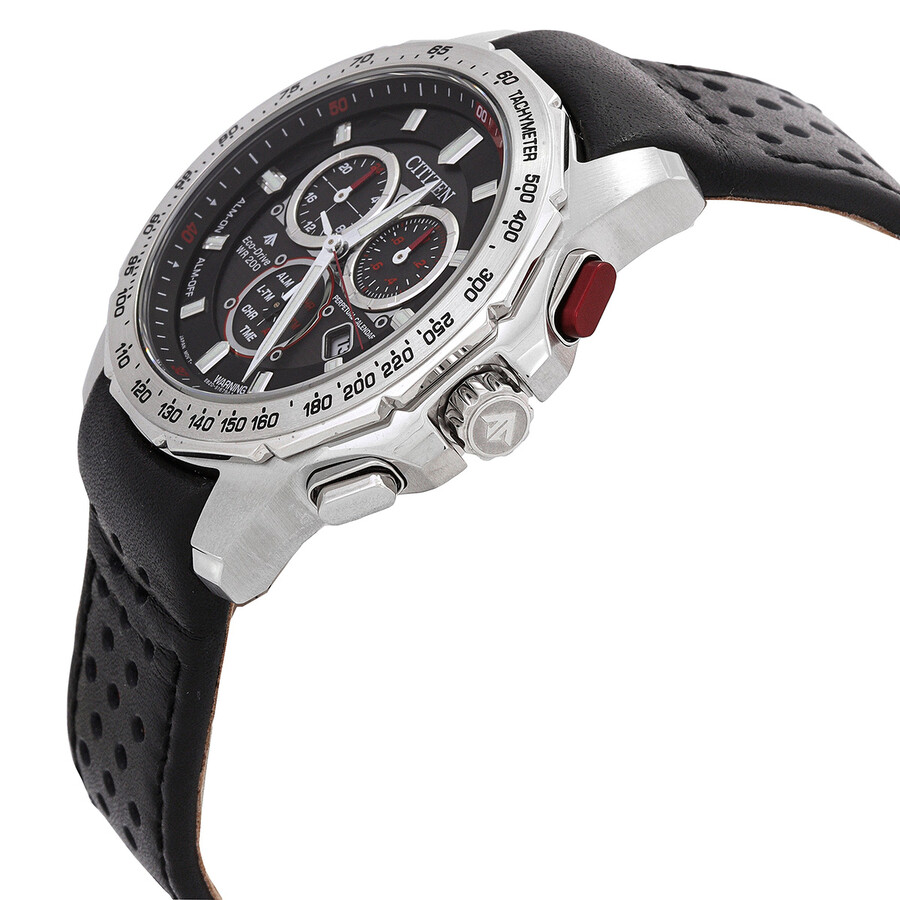 Citizen Promaster MX Perpetual Alarm Chronograph Black Dial Men's Watch ...