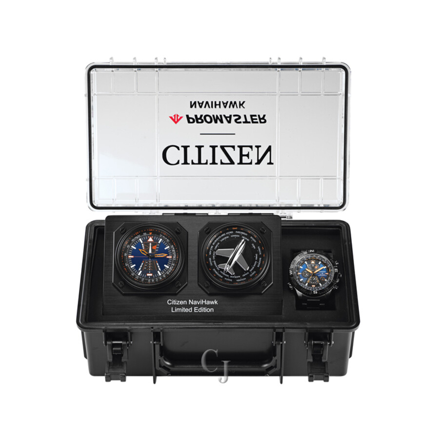 Citizen Promaster Navihawk Perpetual World Time Chronograph Blue Dial ...