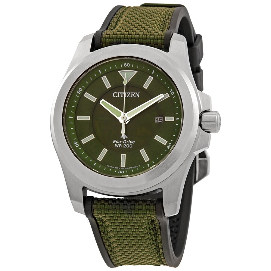 Citizen Promaster Tough Green Dial Eco-Drive Green Fabric Men's Watch ...