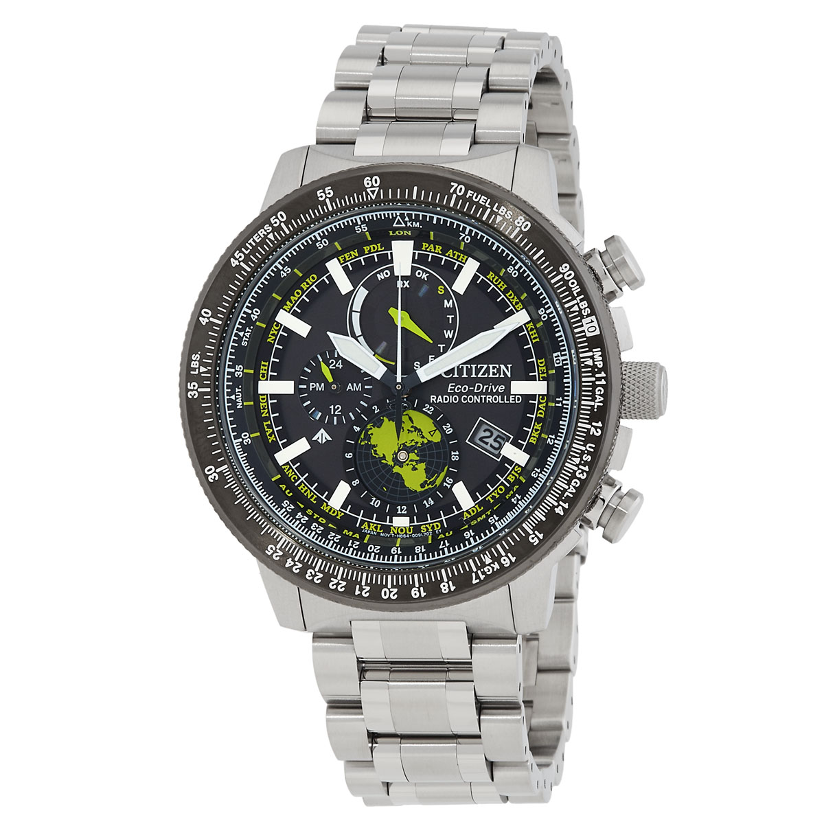 Citizen Promaster World Time Black Dial Men's Watch BY3006-53E ...