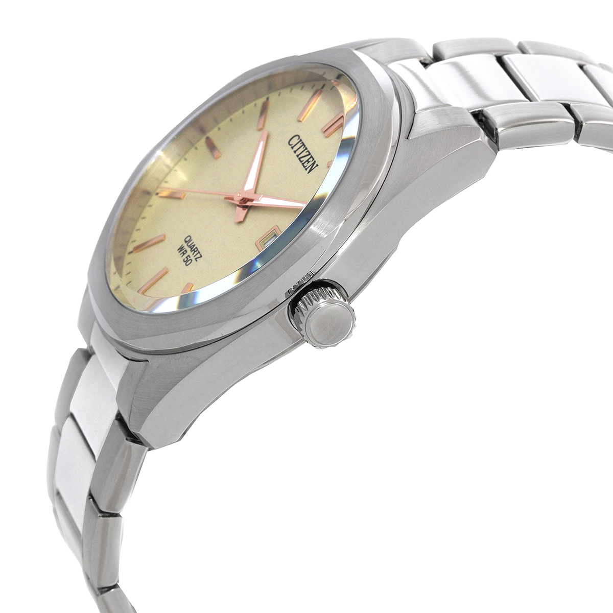 Citizen Quartz Ivory Dial Men's Watch BI5110-54B 4974374336903 ...