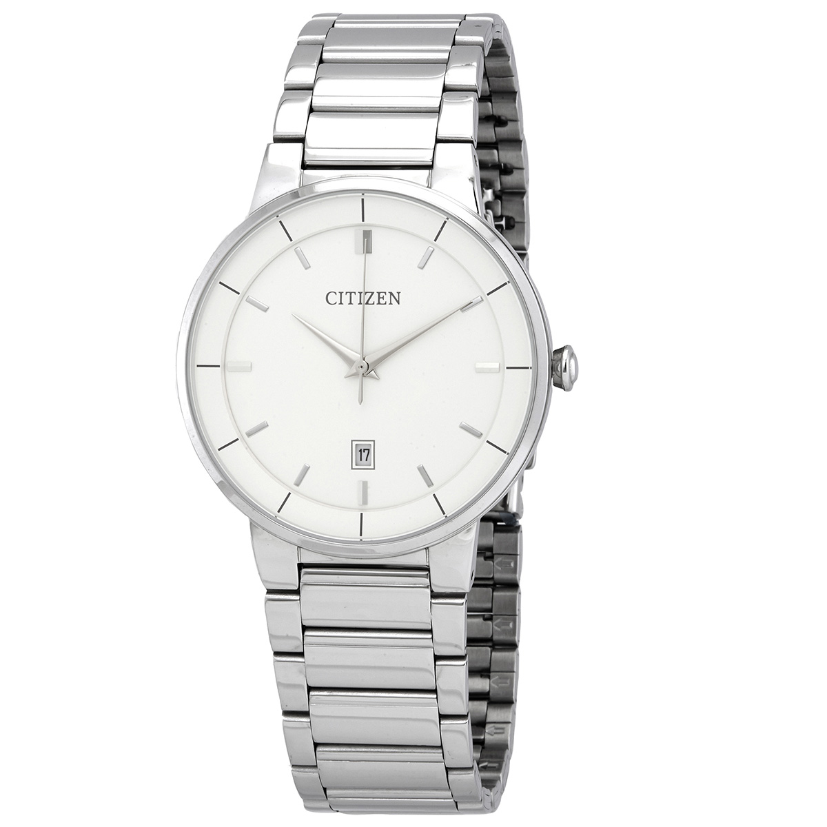 Citizen Quartz White Dial Stainless Steel Men's Watch BI5010-59A ...