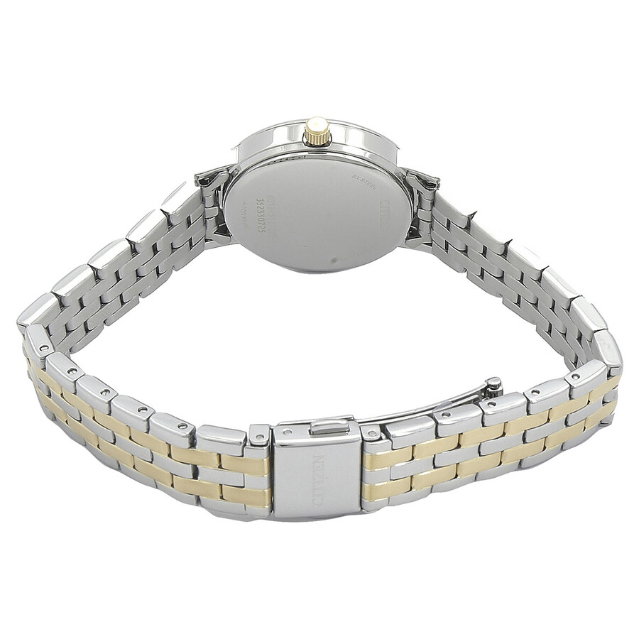 Citizen Quartz White Dial Two-tone Ladies Watch EU6096-58A 4974374309785 - Watches - Jomashop