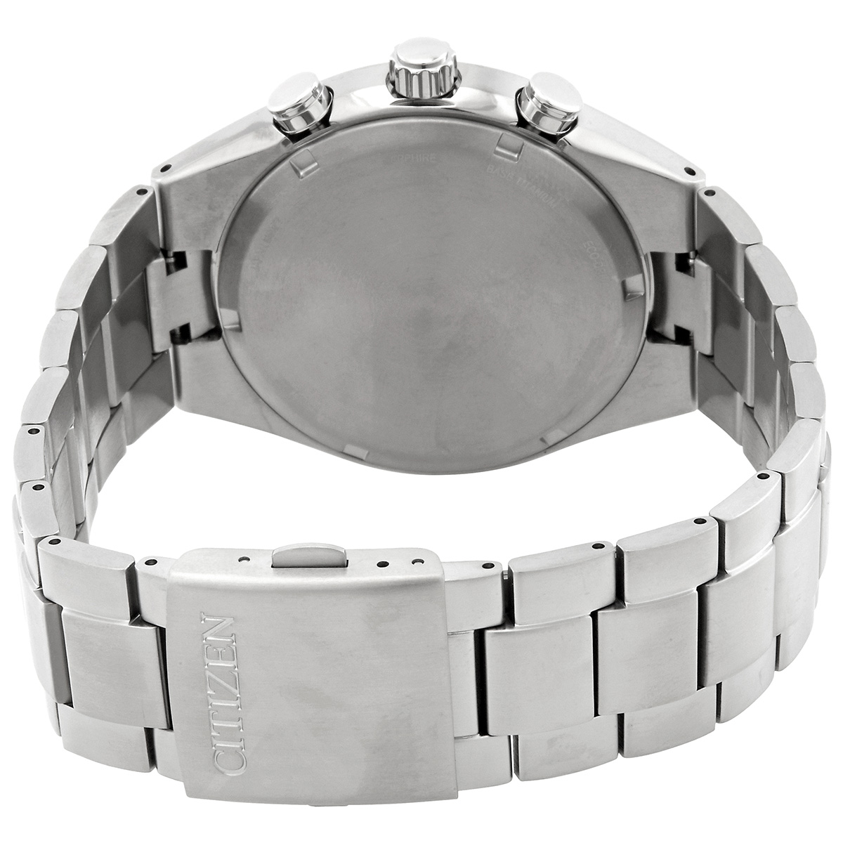 Citizen Super Titanium Chronograph Eco-Drive Black Dial Men's Watch ...
