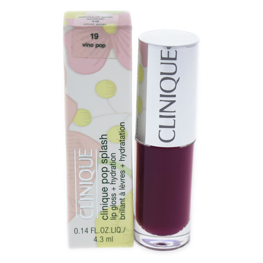 Clinique / Pop Splash Lip Gloss + Hydration (19) Vino Pop .14 oz (4.3 ...