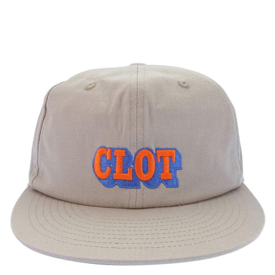 Clot Men's Black Beige Logo Dad Cap, Size One Size CLCP22S60010-BEIGE ...