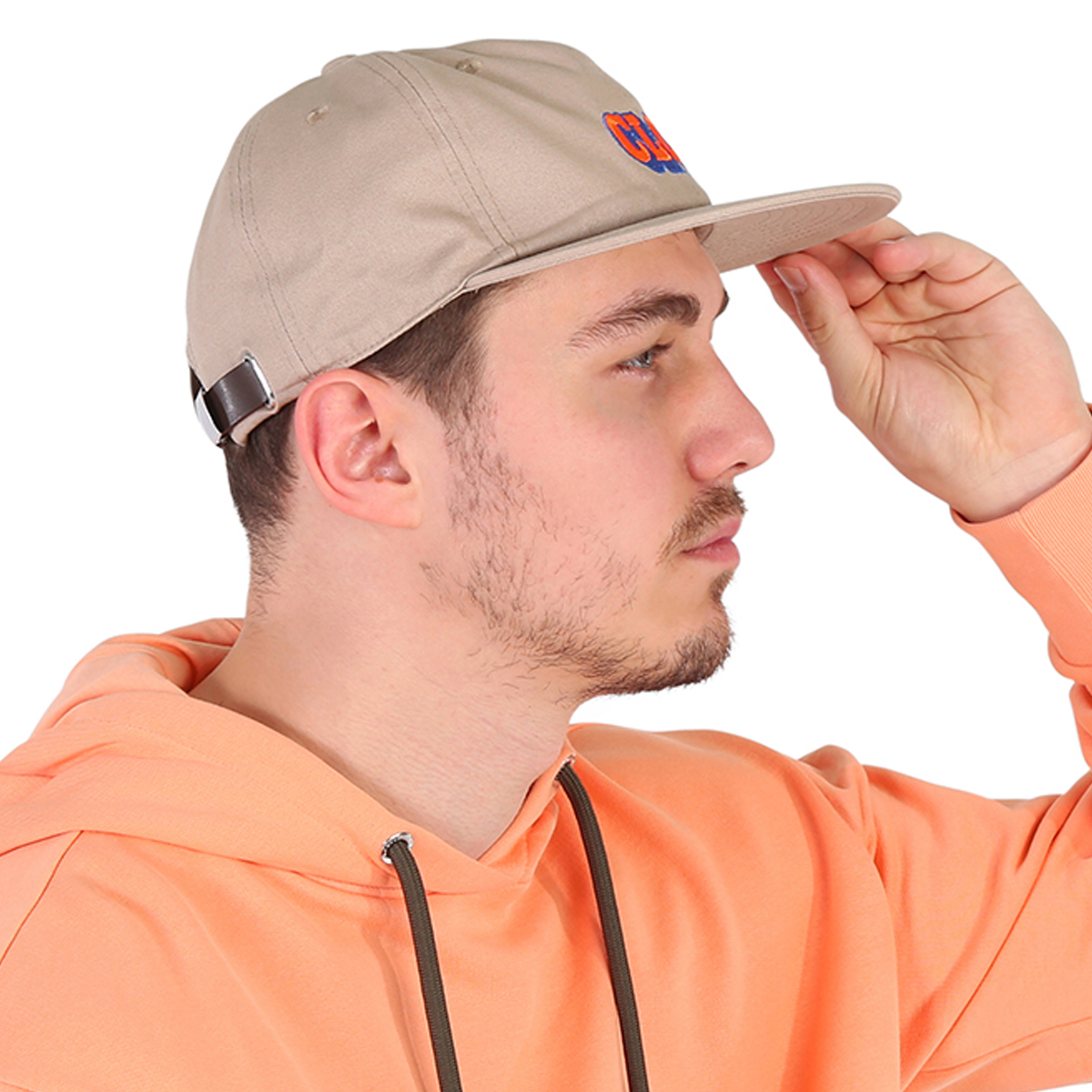 Clot Men's Black Beige Logo Dad Cap, Size One Size CLCP22S60010-BEIGE ...