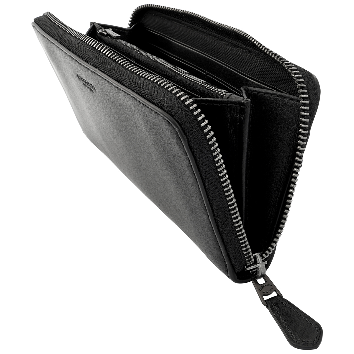 Coach Black Sport Calf Leather Accordion Wallet - Black 5014 BLK ...