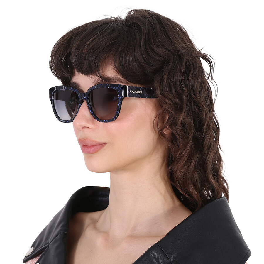 Coach Blue Gradient Cat Eye Ladies Sunglasses HC8379F 57654L 57 ...