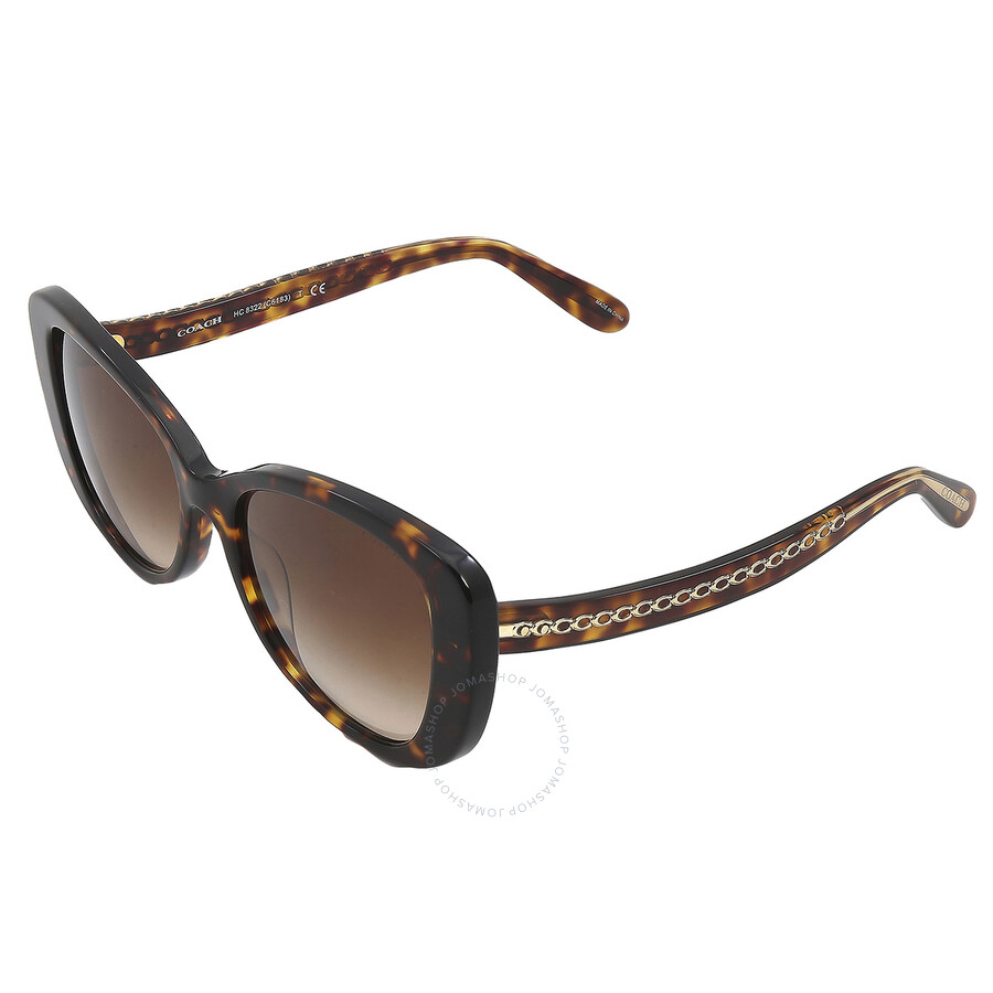 Coach Brown Gradient Butterfly Ladies Sunglasses Hc8322 51203b 54