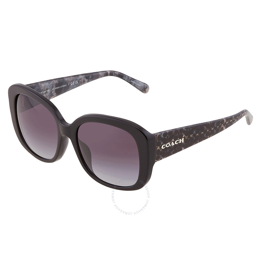 Coach Grey Gradient Butterfly Ladies Sunglasses Hc8363u 50028g 56