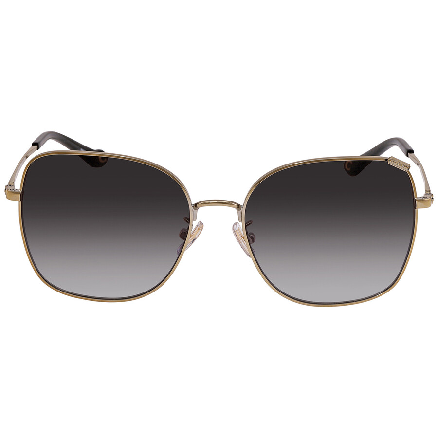 Coach Grey Gradient Square Ladies Sunglasses HC7133 90058G 57 ...