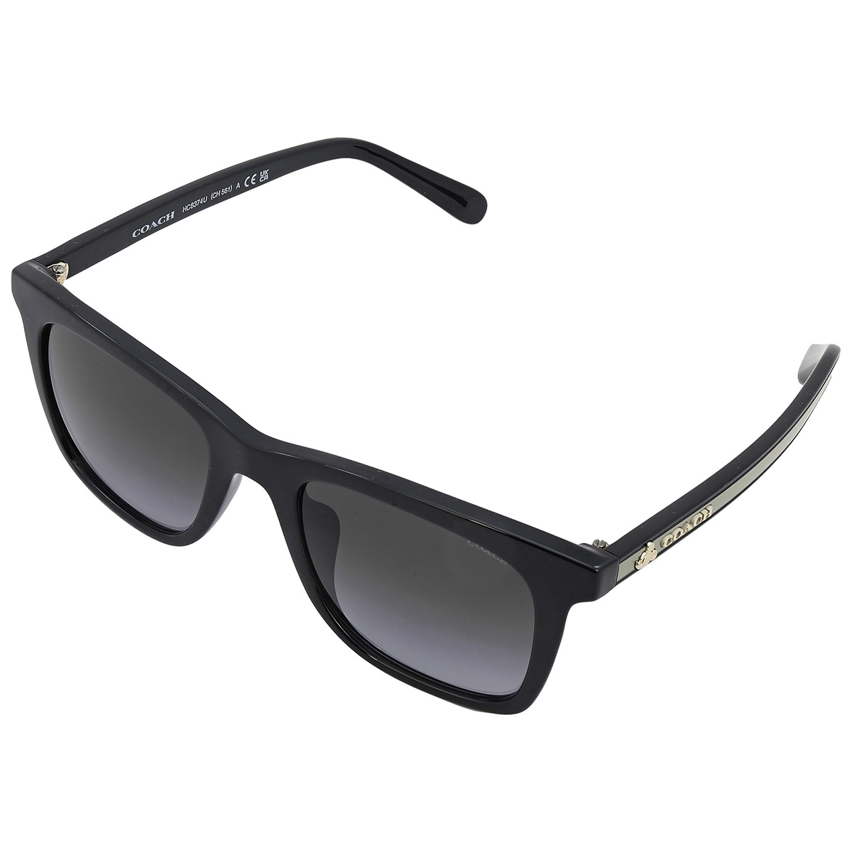 Coach Grey Gradient Square Ladies Sunglasses HC8374U 50028G 51 ...