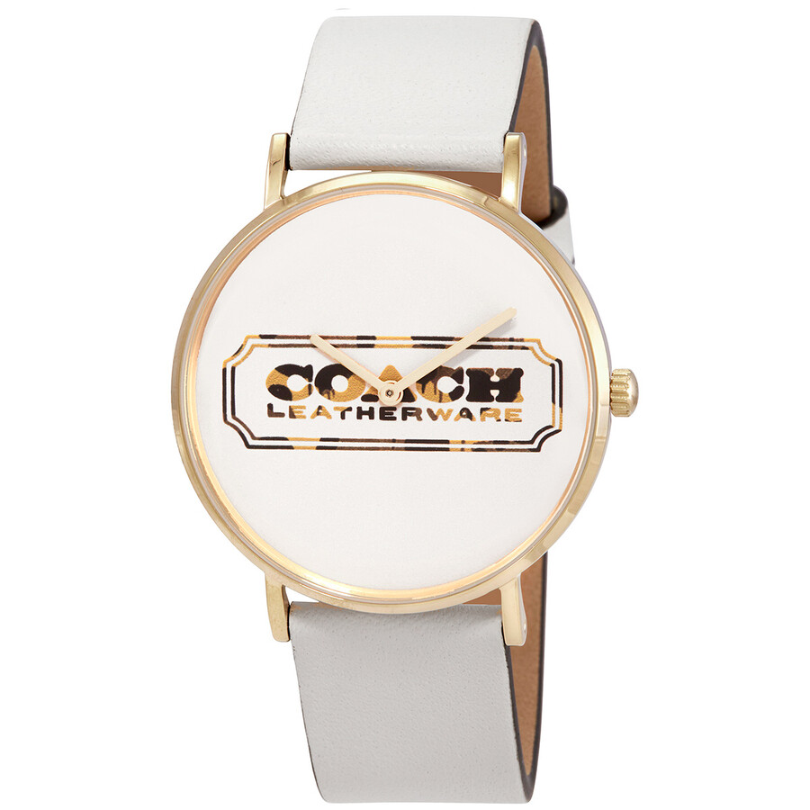 Coach Perry Quartz Chalk Dial Ladies Watch 14503711 885997389433 ...