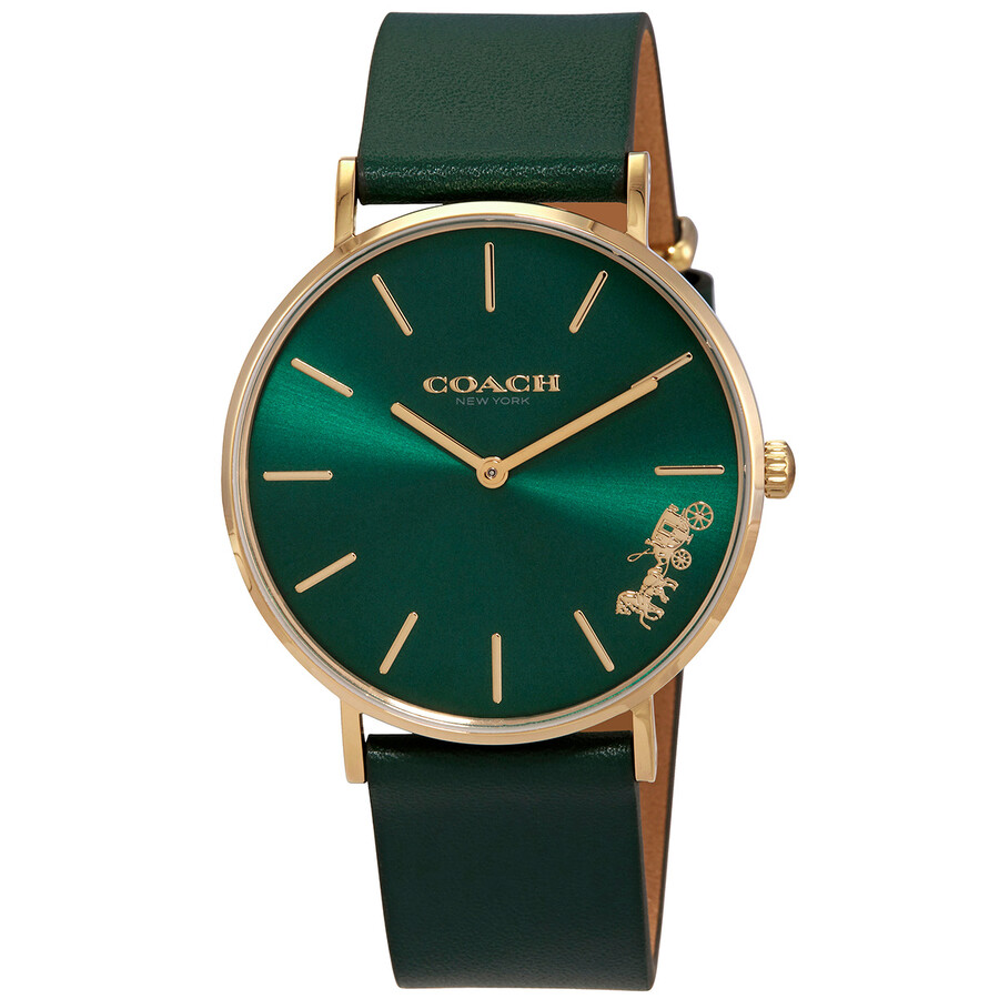 Coach Perry Simple Chic Green Gold Watch 14503383 885997330909 ...