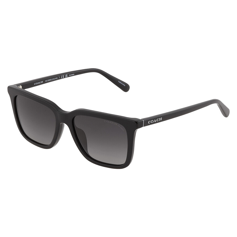 Coach Polarized Grey Gradient Square Men's Sunglasses HC8385U 5002T3 54 ...