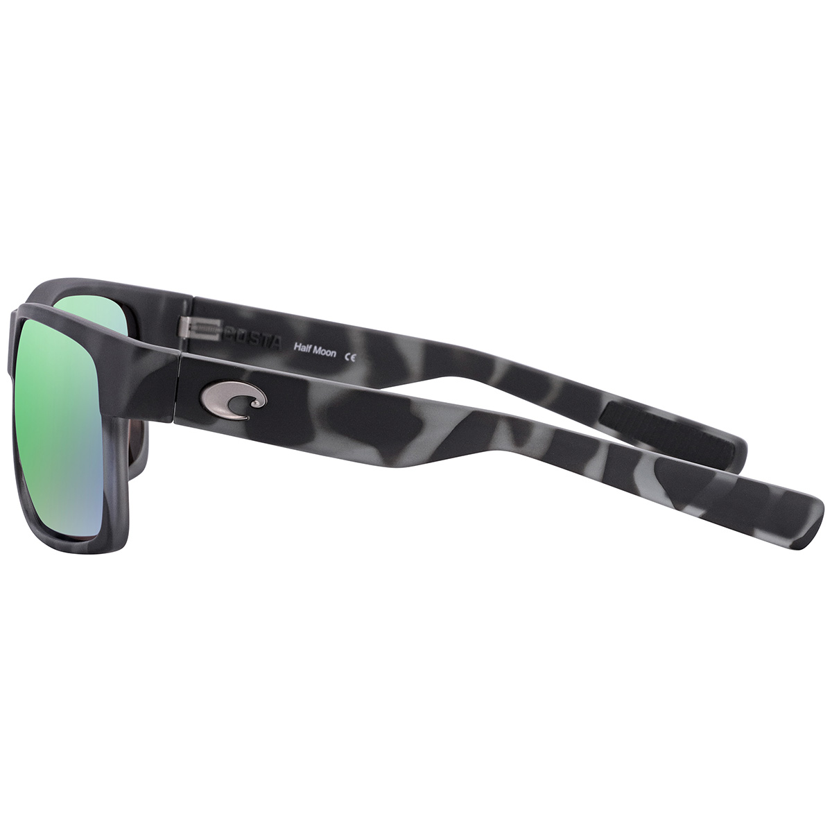 Costa Del Mar Half Moon Green Mirror Polarized Glass Men's Sunglasses ...