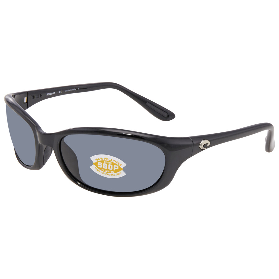 Costa Del Mar HARPOON Grey Polarized Polycarbonate Rectangular Men's ...