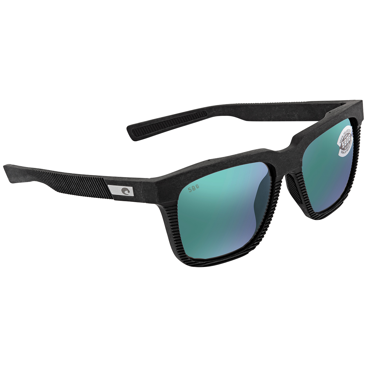 Costa Del Mar Pescador Polarized Green Mirror 580G Square Sunglasses ...