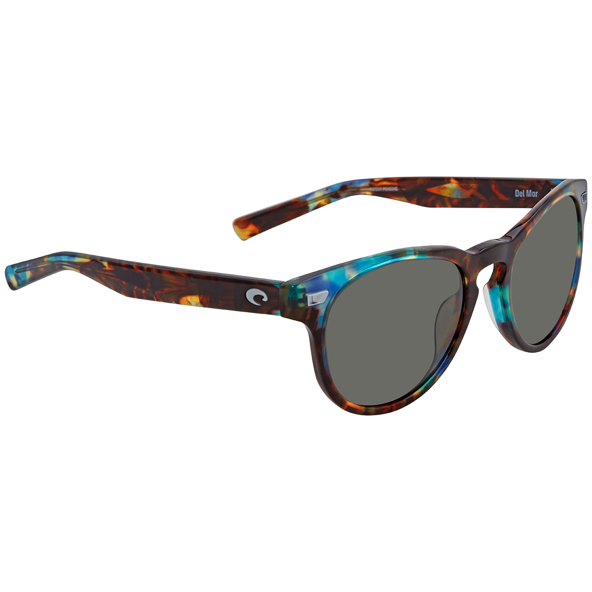 Costa Del Mar Polarized Gray Round Sunglasses DEL 204 OGGLP ...