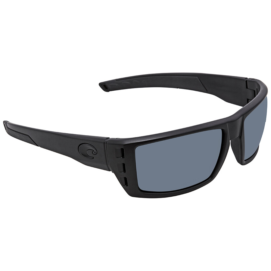 Costa Del Mar Rafael Medium Fit Grey 580P Rectangular Sunglasses RFL 01 ...