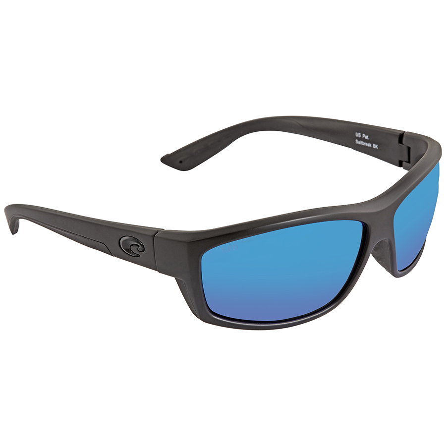 Costa Del Mar SALTBREAK Blue Mirror Polarized Glass Men's Sunglasses BK ...
