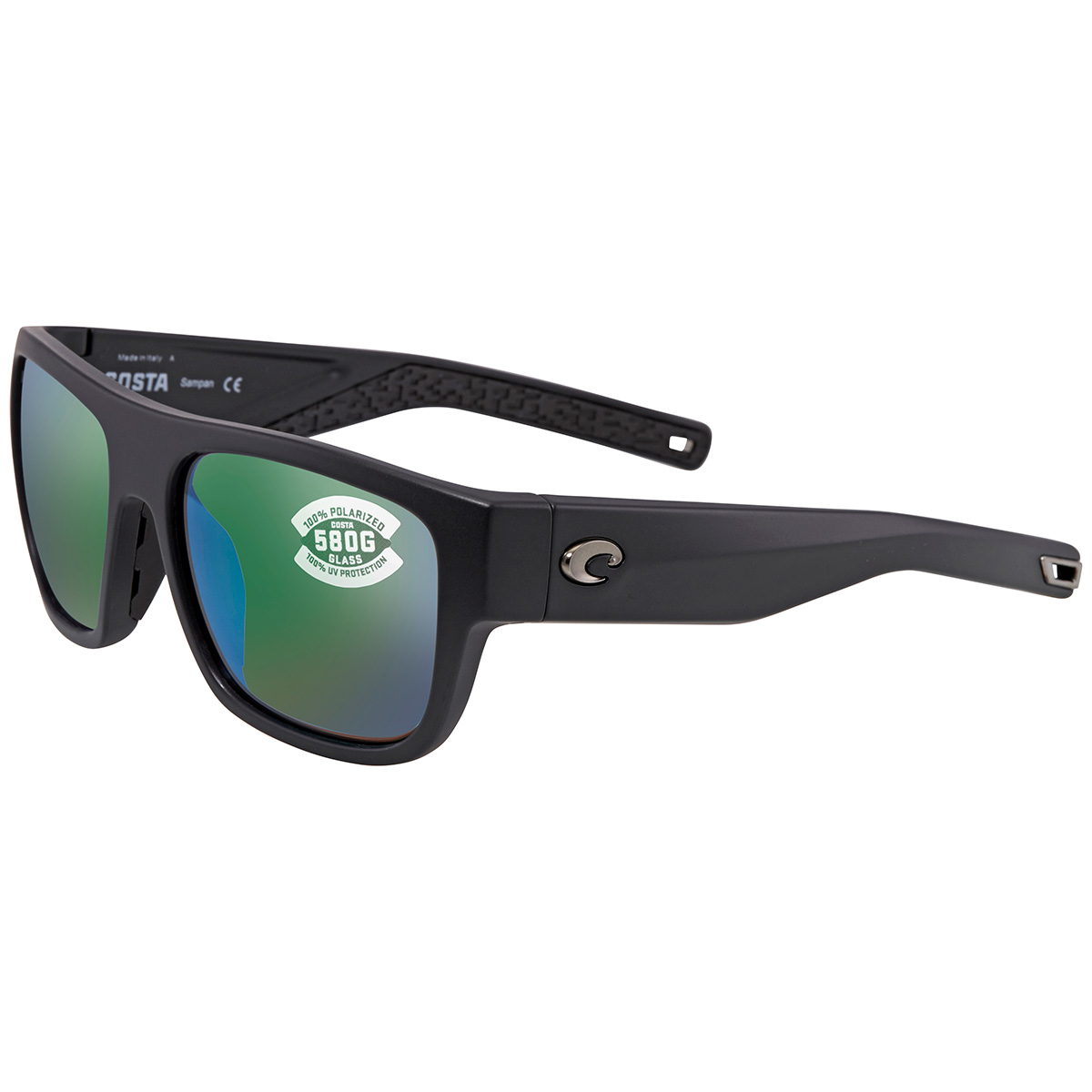 Costa Del Mar Sampan Green Mirror Polarized Glass Men's Sunglasses MH1 ...