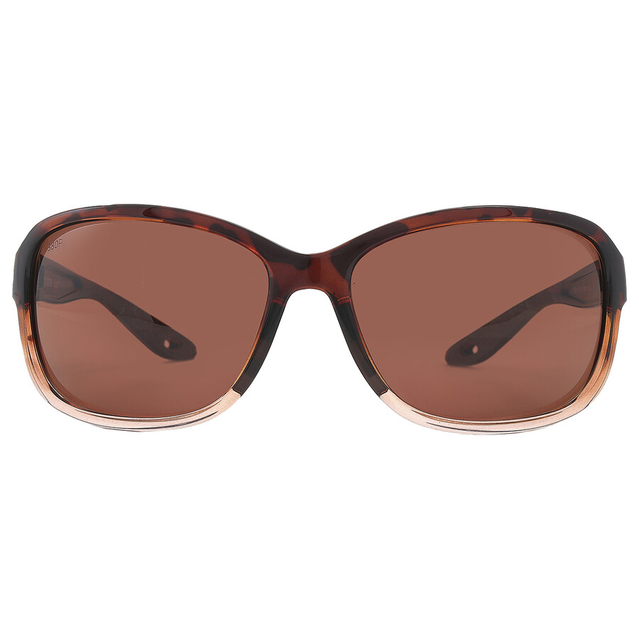 Costa Del Mar Seadrift Copper Polarized Polycarbonate Rectangular ...