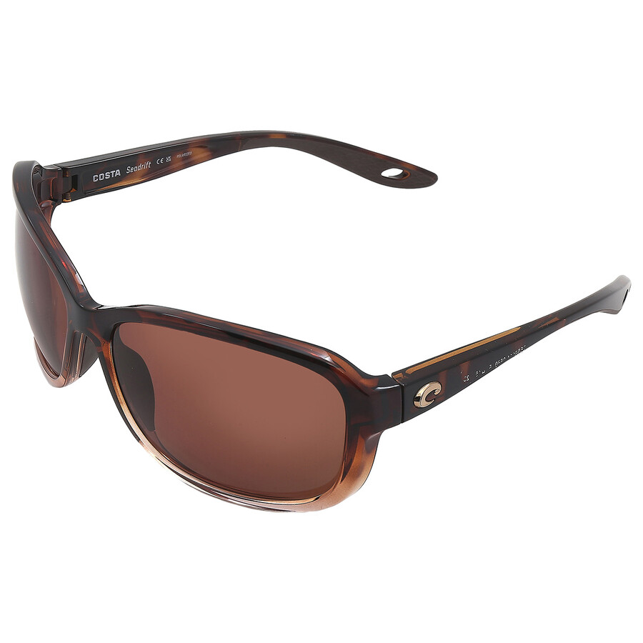 Costa Del Mar Seadrift Copper Polarized Polycarbonate Rectangular ...