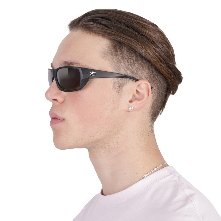 Costa Del Mar Tailfin Copper Silver Mirror Polarized Glass Rectangular ...