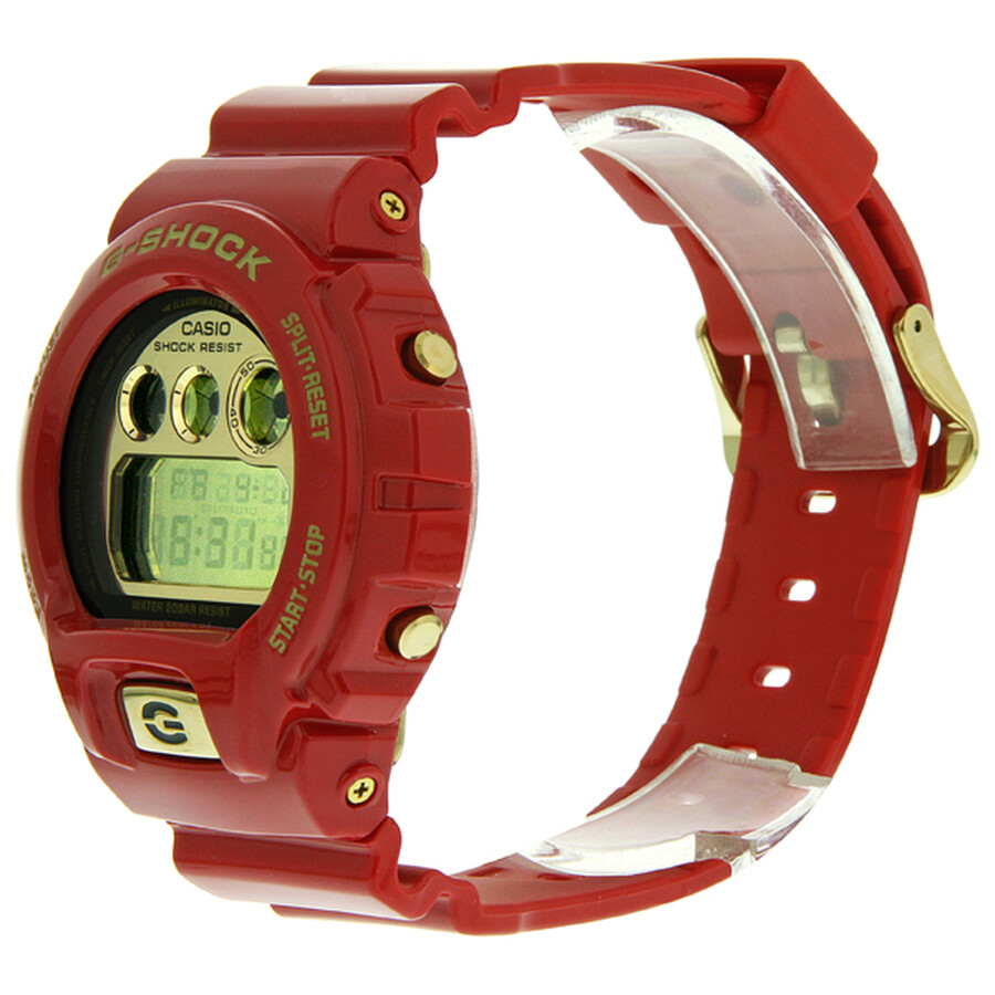 Casio 30th Anniversary Red Resin Gold IP Digital Dial Watch GW6930A-4CR ...