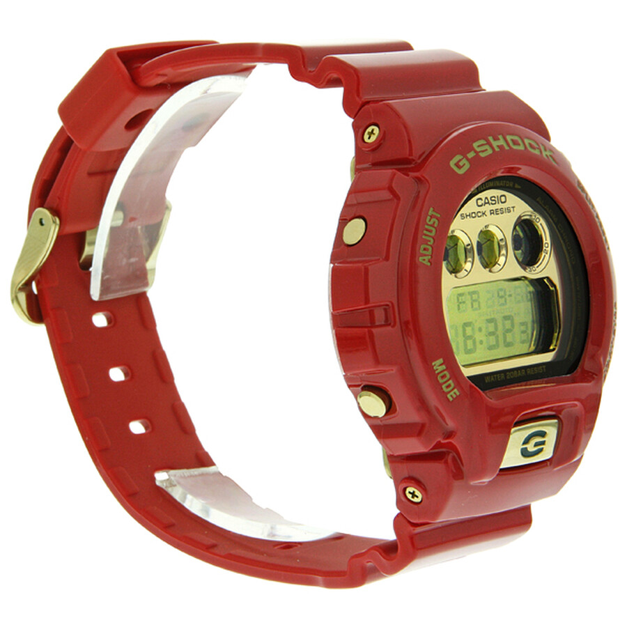 Casio 30th Anniversary Red Resin Gold IP Digital Dial Watch GW6930A-4CR ...