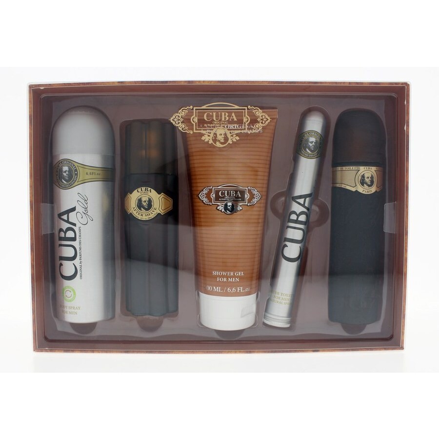 Cuba Men's Gold Gift Set Fragrances 5425017736103 - Fragrances & Beauty ...