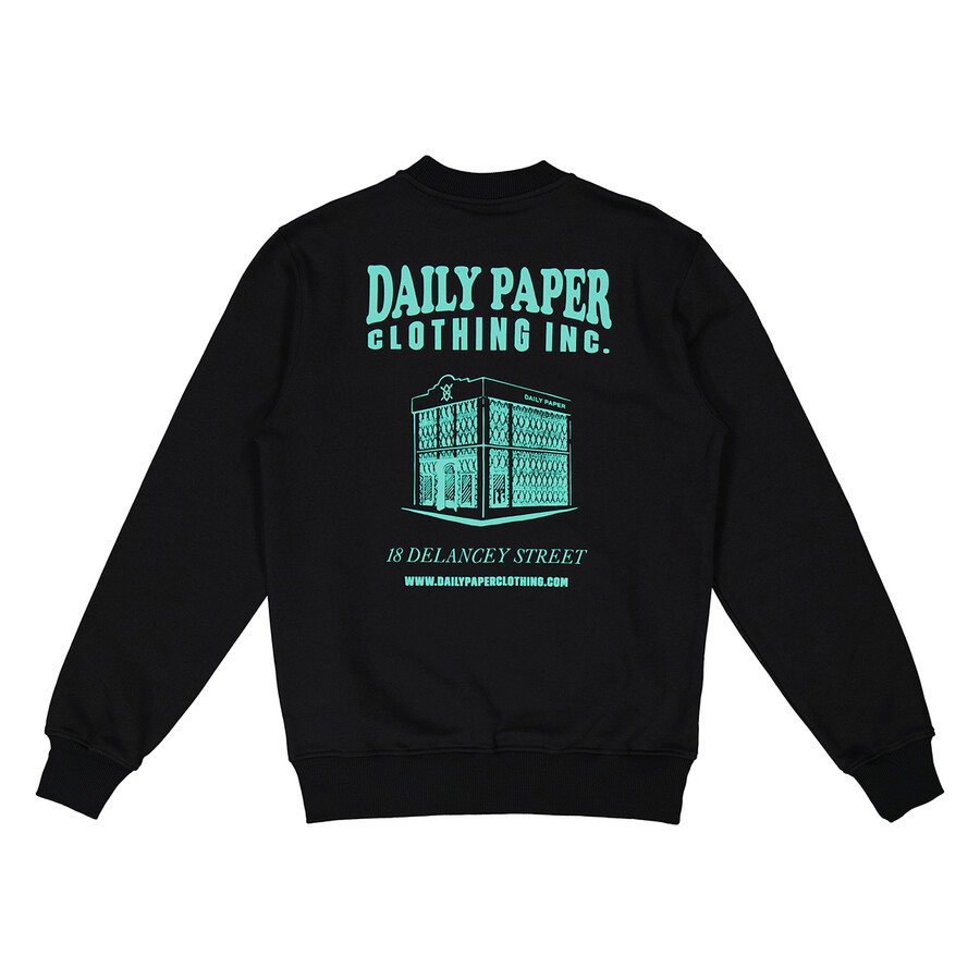 Daily Paper Men's Black Graphic Logo-Print Sweatshirt, Size Small ...