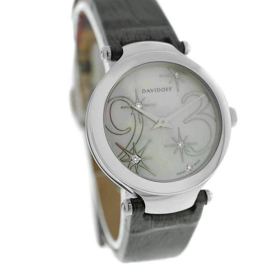 Davidoff Diamond Mother of Pearl Dial Ladies Watch 21158 21158 ...