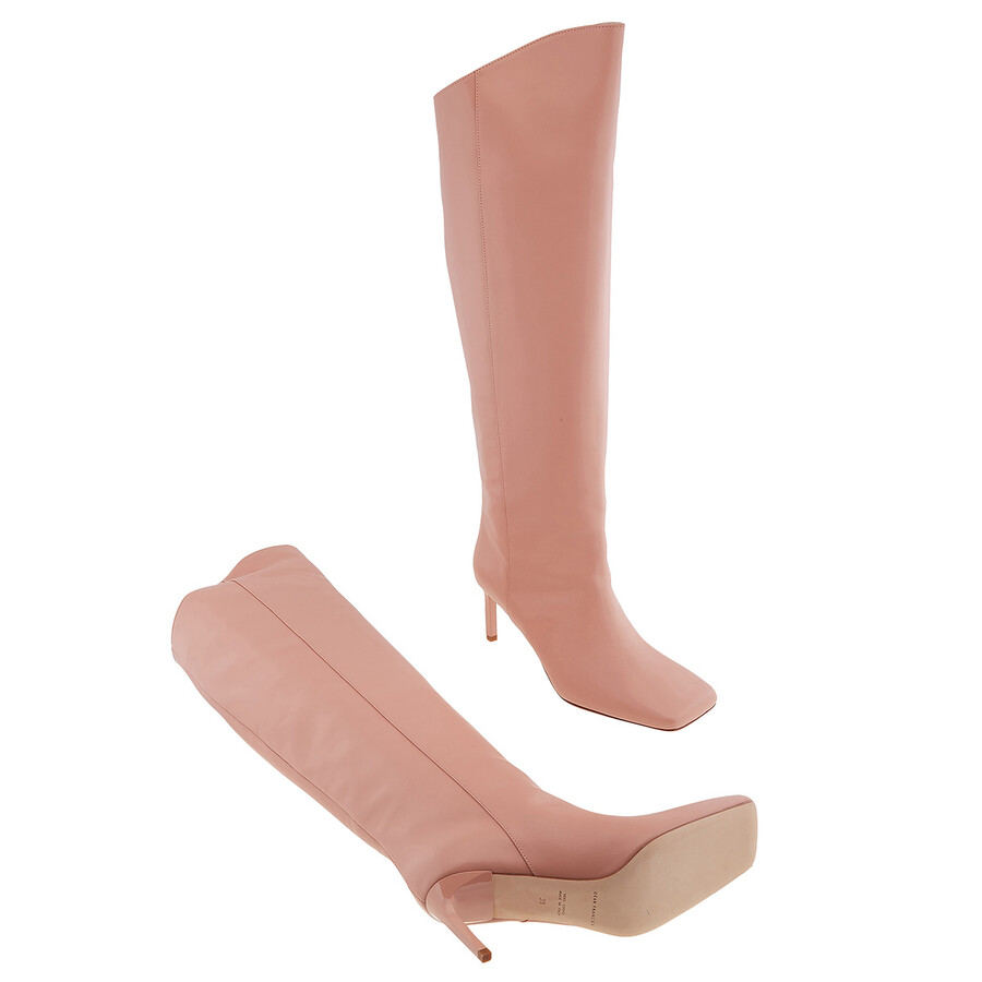 Dear Frances Ladies Pink Leather 75 Ella Boots, Brand Size 39 ( US Size ...